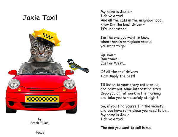 "Jaxie Taxi!" – Visual Poetry Corner